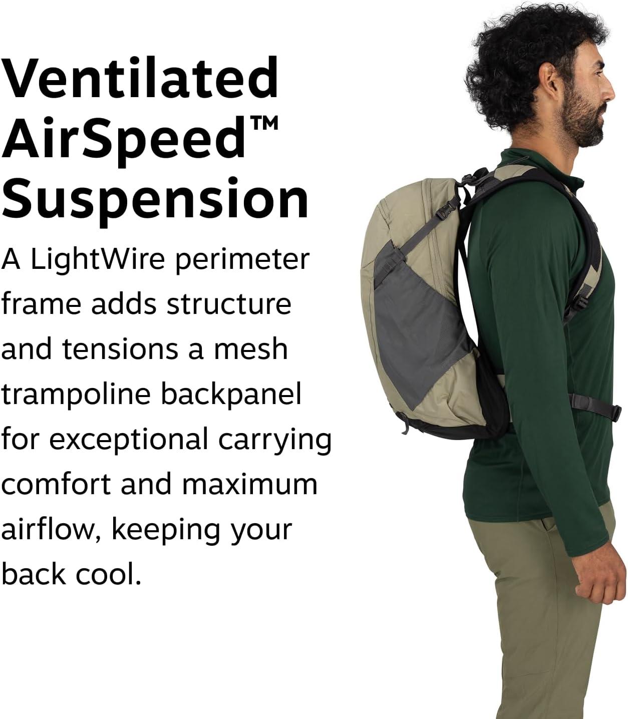 Osprey Hikelite 18L Durable Hiking Backpack – Travel Daypack with Rain ...